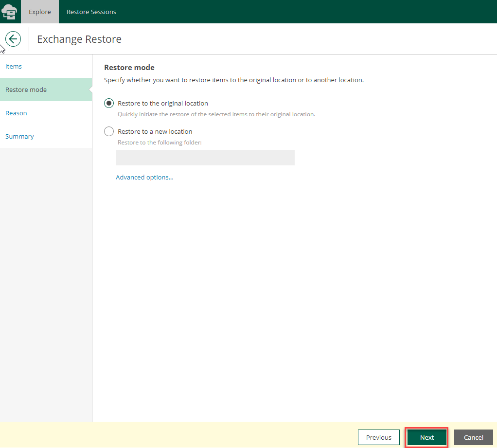 Using the Veeam Backup for Microsoft 365 Restore Portal